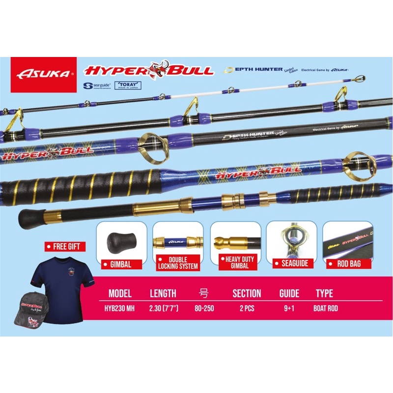 ASUKA HYPERBULL DEPTH HUNTER ELECTRIC GAME ROD | Shopee Malaysia
