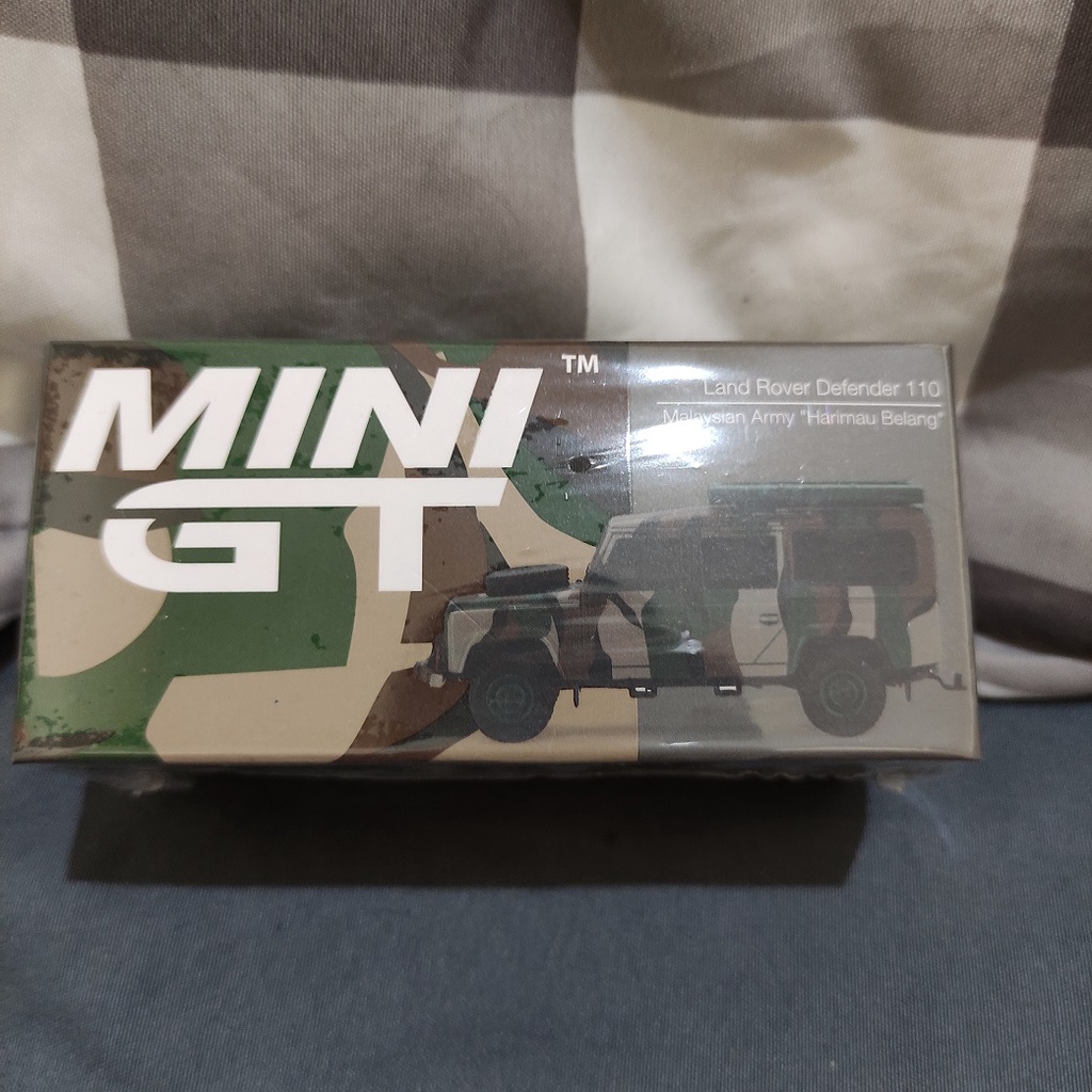 Mini GT Diecast MGT 321 Land Rover Defender 110 Malaysia Army Tiger ...