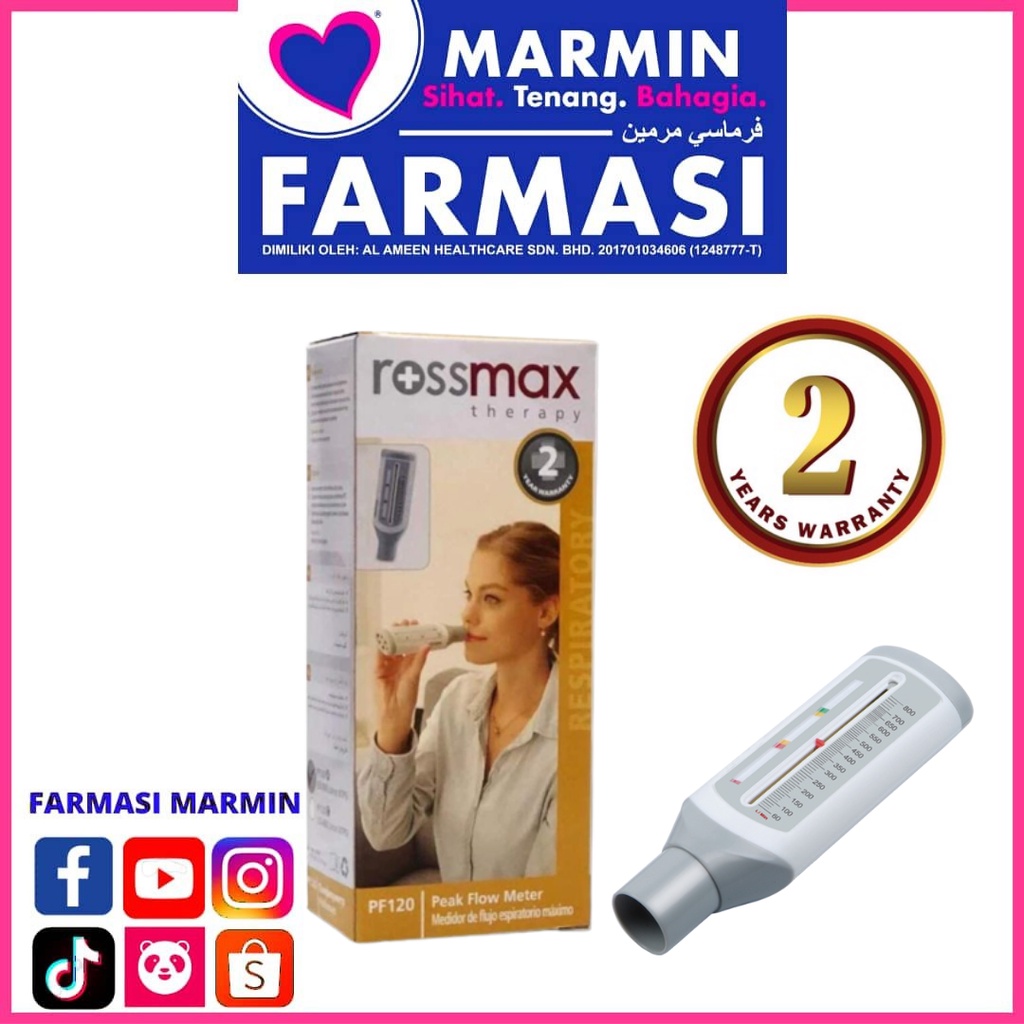 ROSSMAX PEAK FLOW ADULT METER PF120 C (50-400 L/MIN BTPS) | Shopee Malaysia