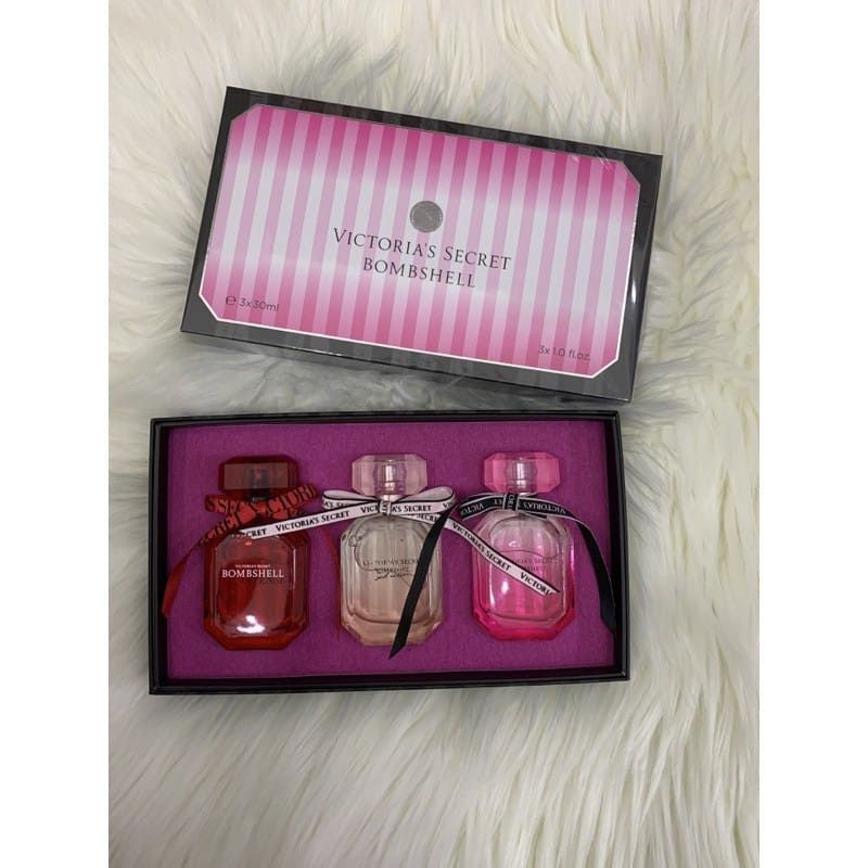 Victoria's Secret BOMBSHELL Fragrance Miniature Perfume Gift Set 3in1 ...