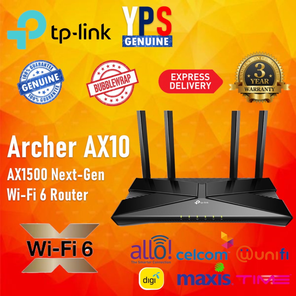 TP-Link Wi-Fi6 AX1500 Archer AX10 Gigabit Wireless Router For UniFi ...