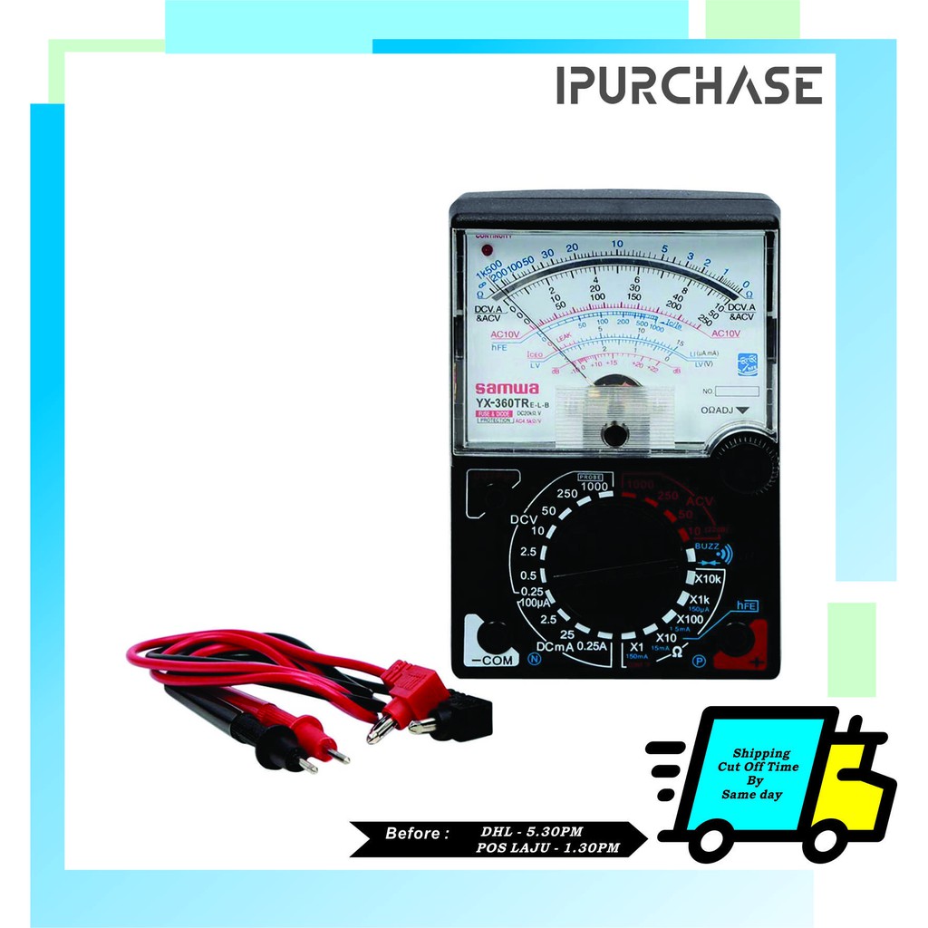 (OLD STOCK) Sunma Analog Multi Meter Tester YX-360TR | Shopee Malaysia