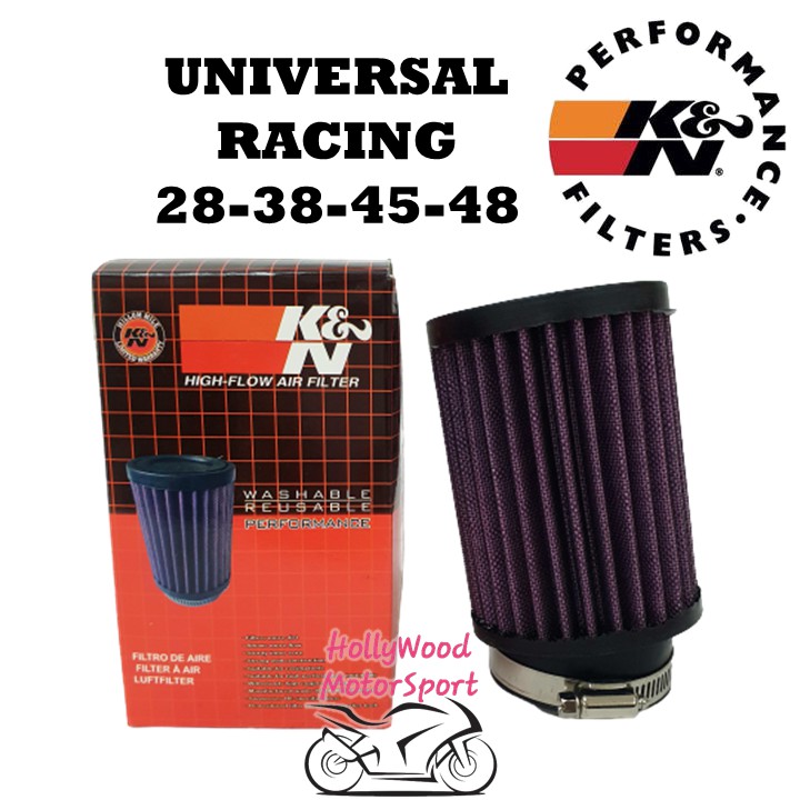 UNIVERSAL 28mm 38mm 45mm 48mm K&N RACING AIR FILTER MODIFY Y15 LC135 RS150 NO.1 REUSABLE ...