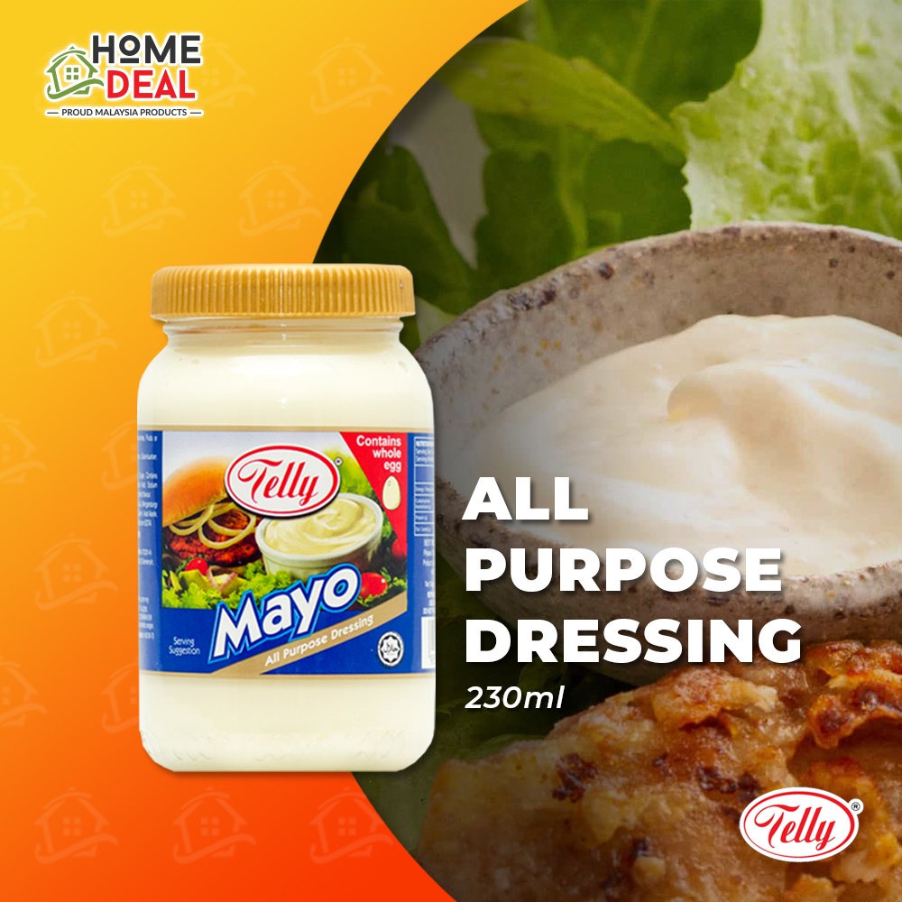 Telly Mayo All Purpose Dressing 230ml / Salad Dressing / Mayonis ...