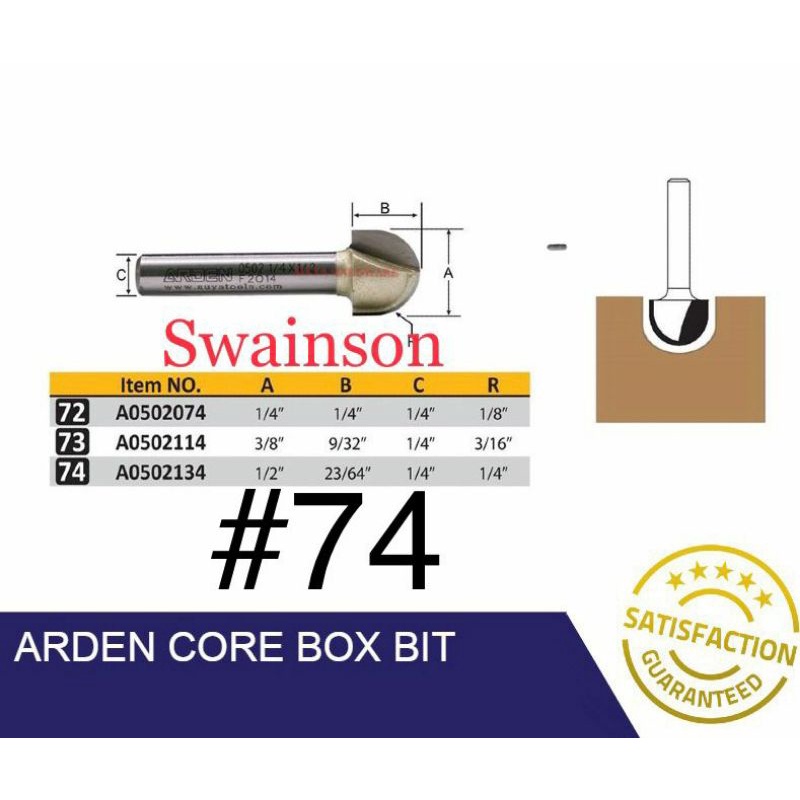 ARDEN Core Box Bit Core Box Cutter With Two Flute | Shopee Malaysia