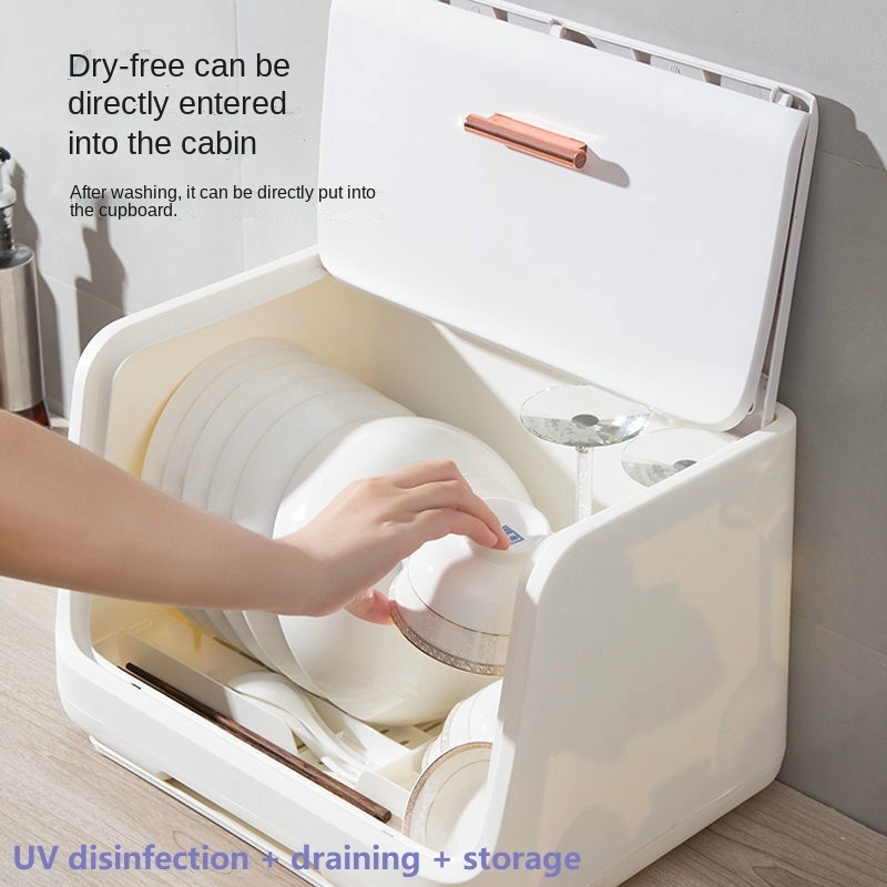 UV Disinfection Cabinet Sideboard Bowl Rack Household Storage Box Bowl ...