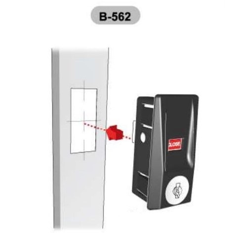 CL Cyber Lock CL1/3 BM8 562-91/K-079-91-CI/CL Sliding Door Cabinet Lock ...