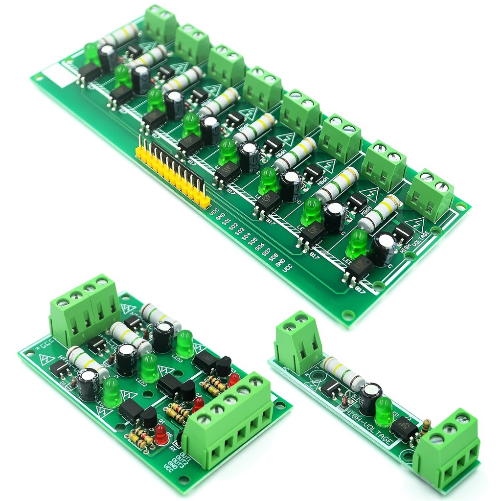 AC 220 V 1/3/8 Channel MCU TTL Level 8 Ch Optocoupler Isolation Board ...