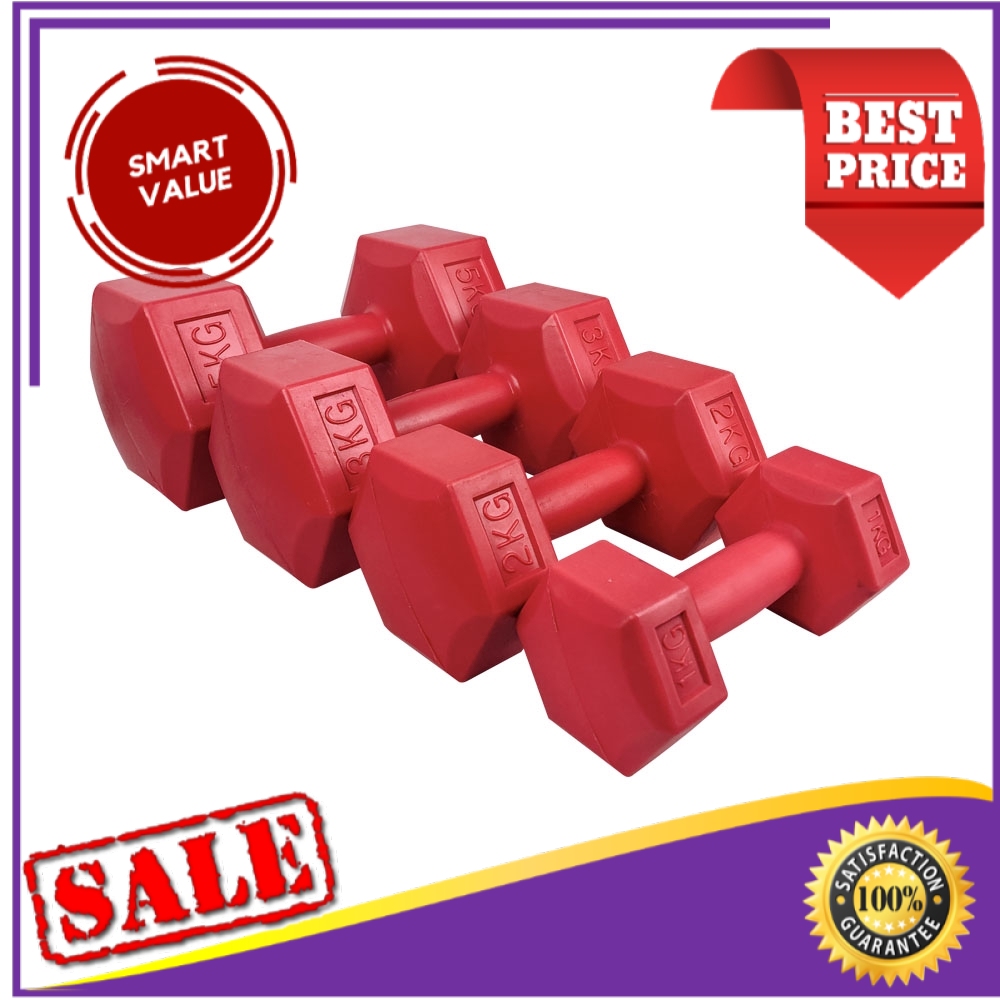 Hexagon Weight Training Dumbbell Lady Workout Exercise 1 piece (1kg/2kg ...