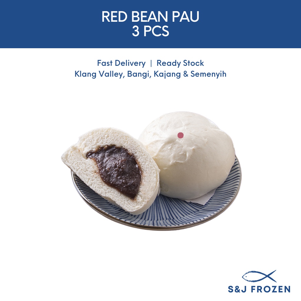 🥟Red Bean Pau【新達記】豆沙包 (3pcs)🥟 | Shopee Malaysia