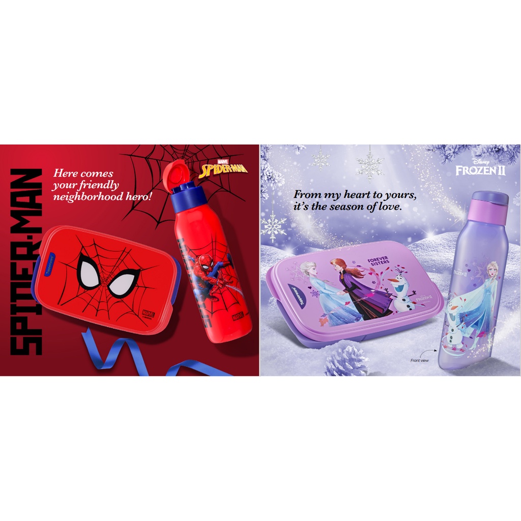 Tupperware Marvel Spider-Man Collection Set / Disney Frozen Collection ...