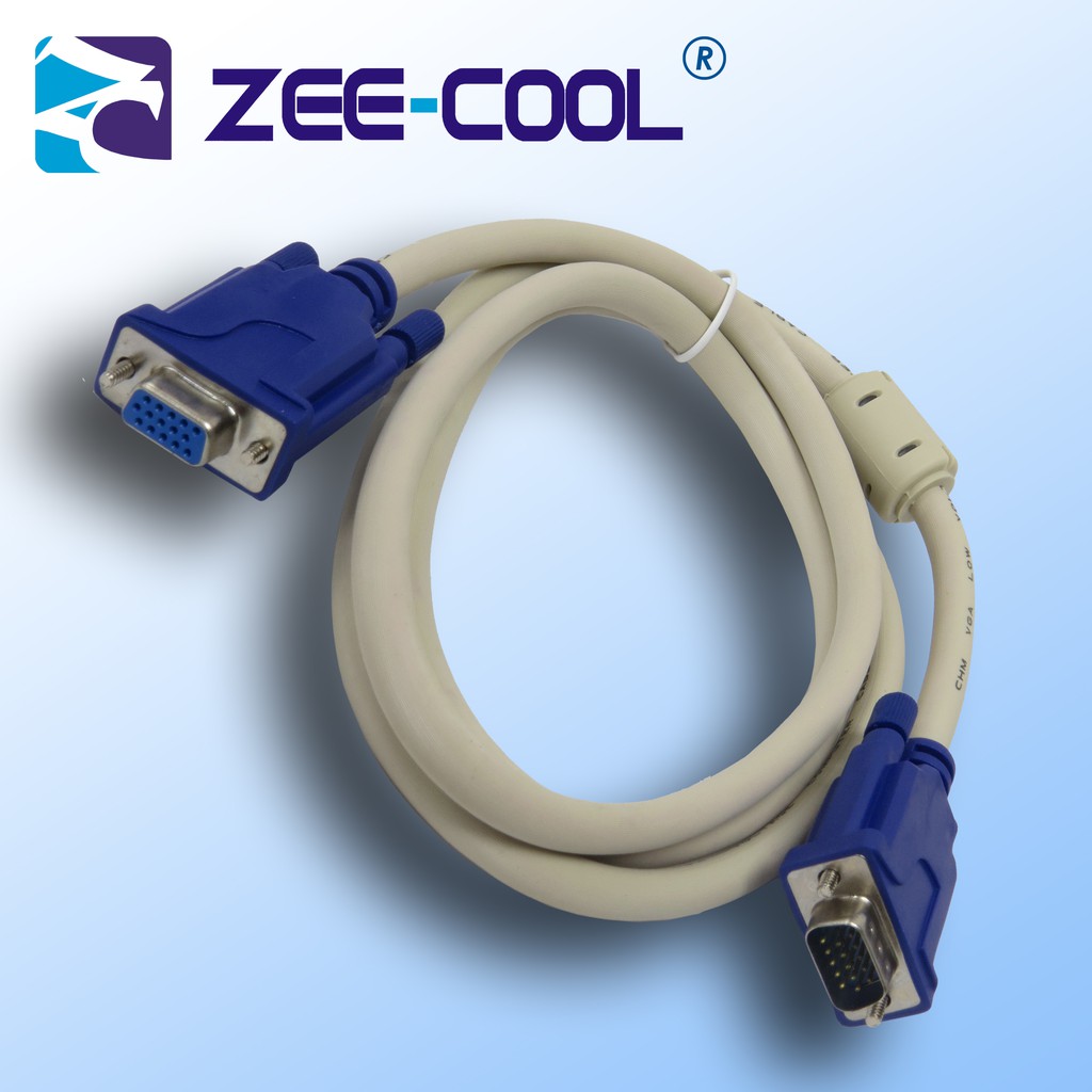 VGA 15 Pins Male to Female Monitor Cable - (1.5~5.0 Meter) | Shopee ...