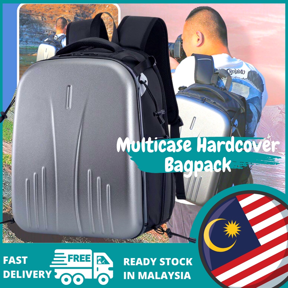 🔥READY STOCK🔥L-7031 Hard Case Camera Bag Backpack | Laptop Compartment ...