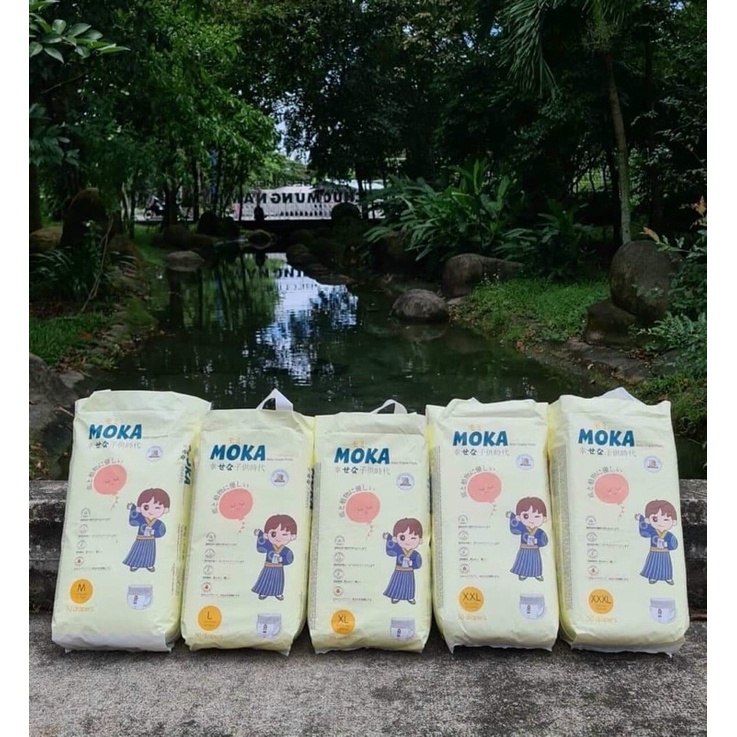 Genuine Japanese Moka diapers/diapers, 100 pieces, all sizes M to XXXXL ...