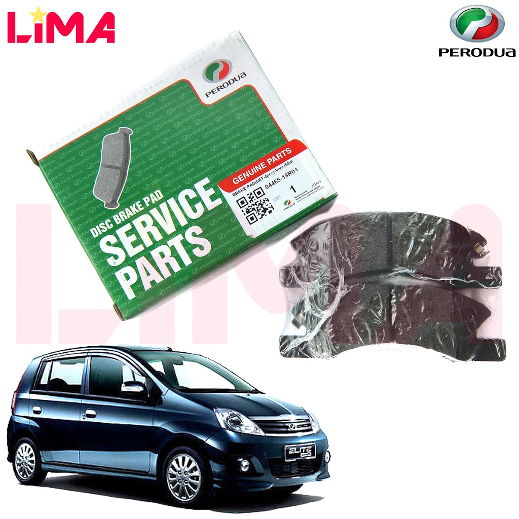 PERODUA VIVA ALL , ELITE FRONT BRAKE PADS *ORIGINAL* ( 04465-18R01 ...