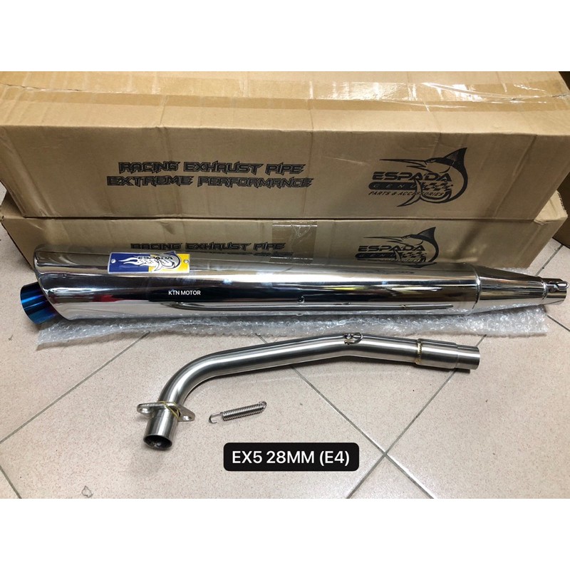 Honda EX5 KRISS110 ESPADA Racing Exhaust Pipe Std Powet E4 28mm CP | Shopee Malaysia