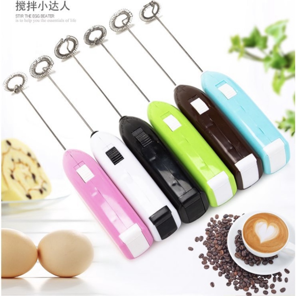 Electric Mini Beater Drinks Milk Coffee Frother Foamer Mixer Stirrer ...