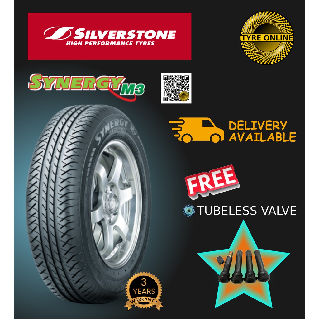 SILVERSTONE SYNERGY M3 175/65R14 NEW TYRE TIRE TAYAR BARU RIM 14 AXIA MYVI BEZZA IRIZ VIOS ...