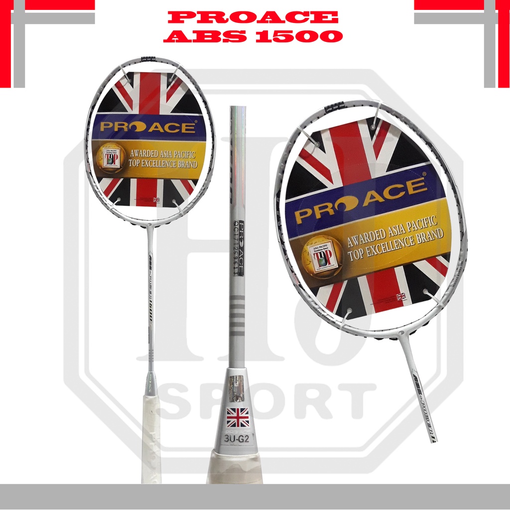 Original Pro Ace ABS 1500 Badminton Racket Complete Bonus | Shopee Malaysia