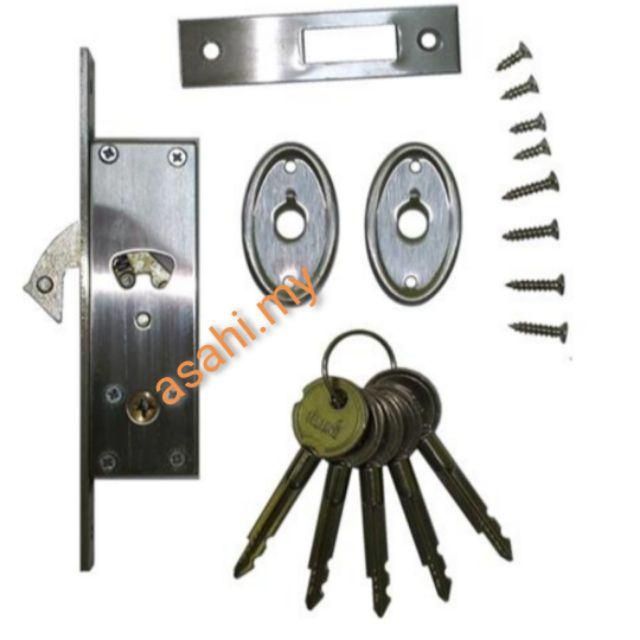 Hook Lock 1684 iron Door Lock / Iron gate lock / gate lock/ lock pintu ...