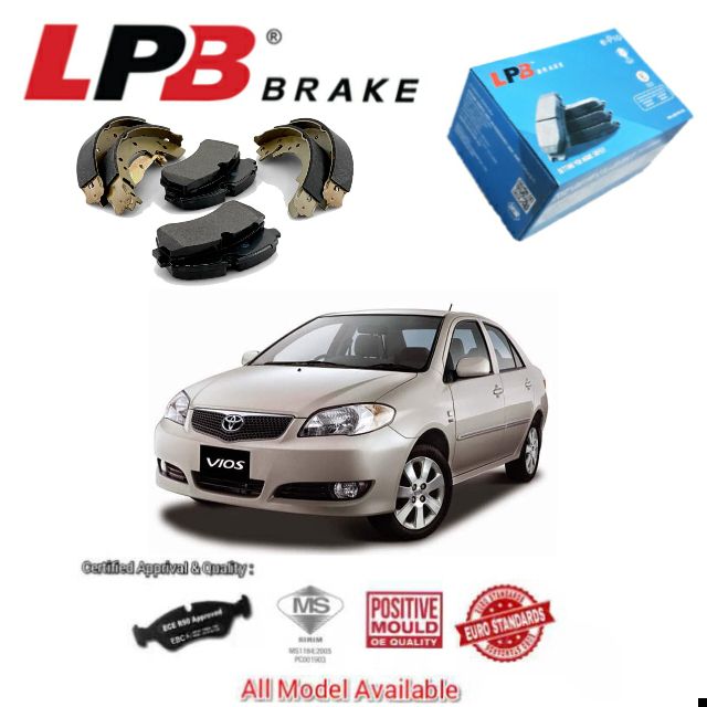 Toyota Vios NCP42 Brake Pad LPB E-PRO Euro Standard | Shopee Malaysia