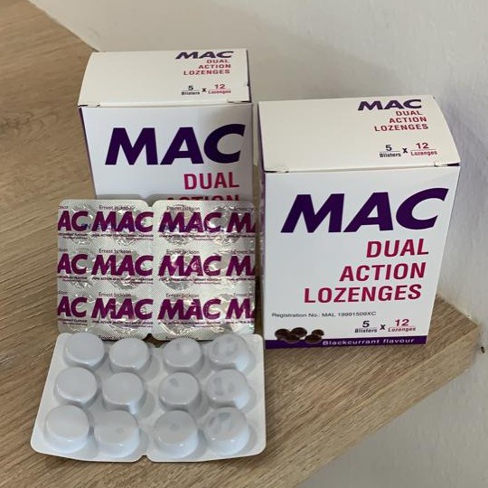 MAC DUAL ACTION LOZENGES (Sakit Tekak) | Shopee Malaysia
