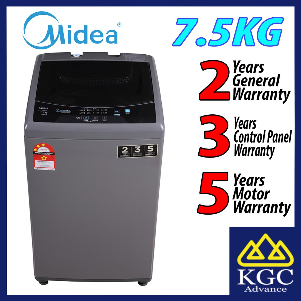 Midea Top Load Fully Washing Machine (7.5kg) MFW-EC750 | Shopee Malaysia