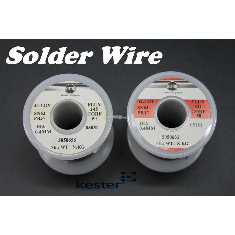 (ORIGINAL) Kester Flux Core Solder Wire 0.4MM SN63PB37 | Shopee Malaysia