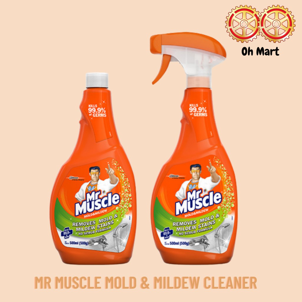 Mr Muscle Mold & Mildew Removes Mold & Mildew Stains No Scrub Formula ...