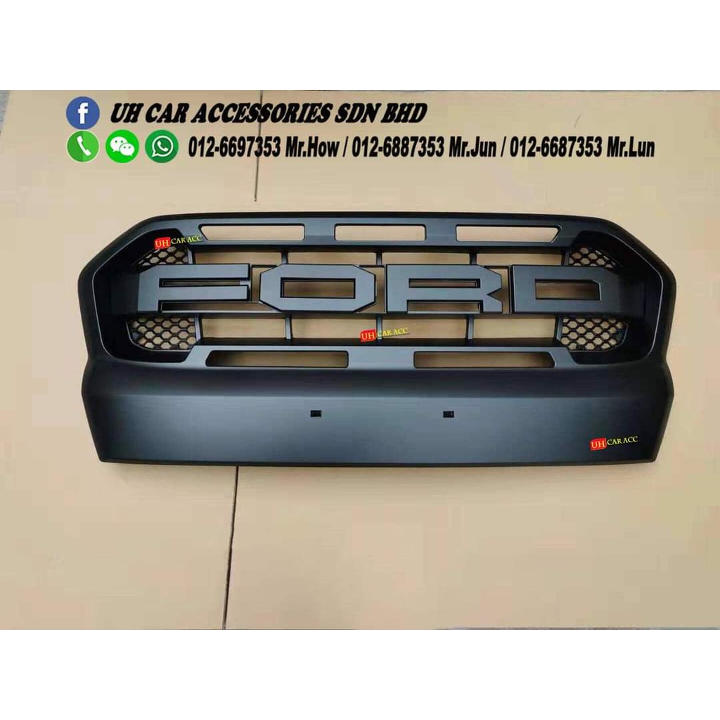 Ford Ranger T7 Raptor Front Grill Grille ABS V2 [READY STOCK] | Shopee ...