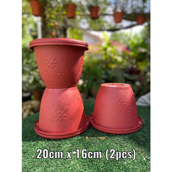 PASU PUTIH EMPAT SEGI 11cm x 11cm / PASU BUNGA SAIZ POKOK SEMAIAN ...