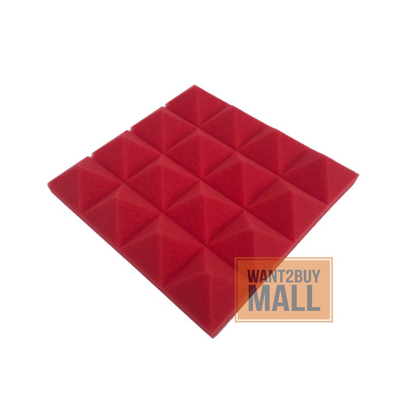 🇲🇾 Soundproof Sponge Pyramid Sound Stop Absorption Panel Recording ...