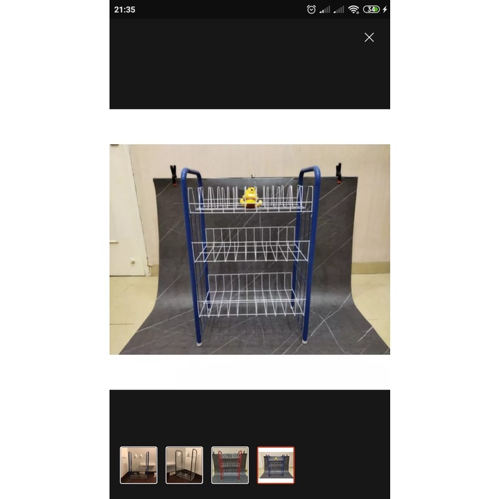 Dish Rack 3-tier Dish Rack Kitchen Rack Dish Rack Stacking Iron Rack ...