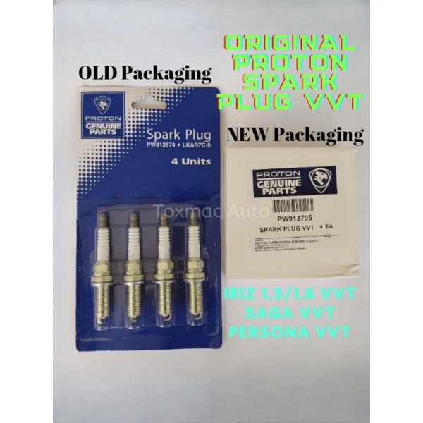 Original Proton Spark Plug VVT New Saga/ New Persona/ New Iriz 1.3 or 1 ...