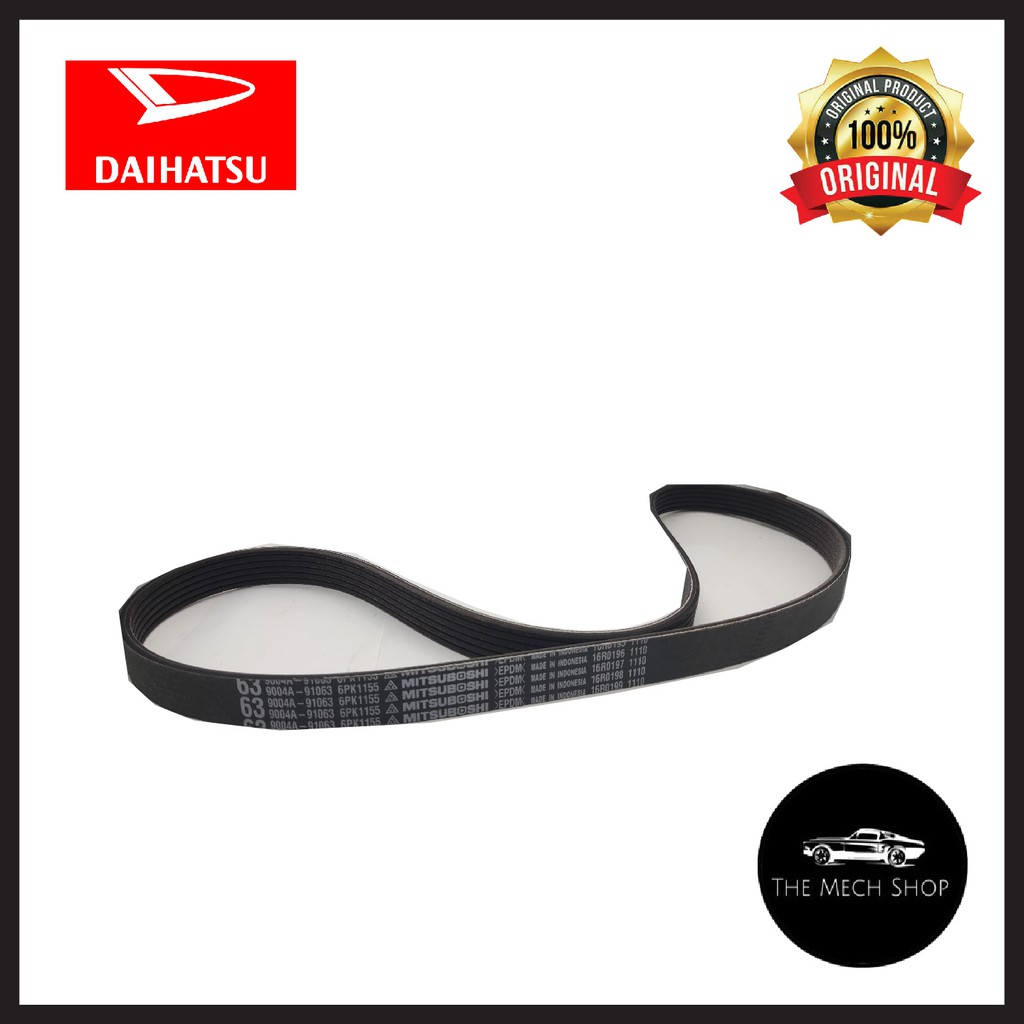 (100% Original) Daihatsu Perodua Axia Bezza 1.0 Vios NCP150 Fan Belt ...