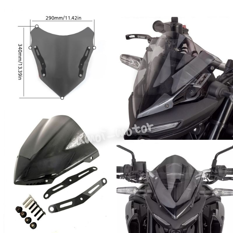 MT25 WINDSHIELD VISOR MT25 LONG 25CM | Shopee Malaysia