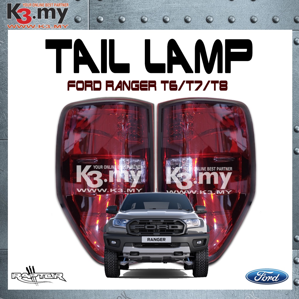 Ford Ranger T6/T7/T8, Wildtrack, Raptor 2012-2018 Full LED Tail Lights ...