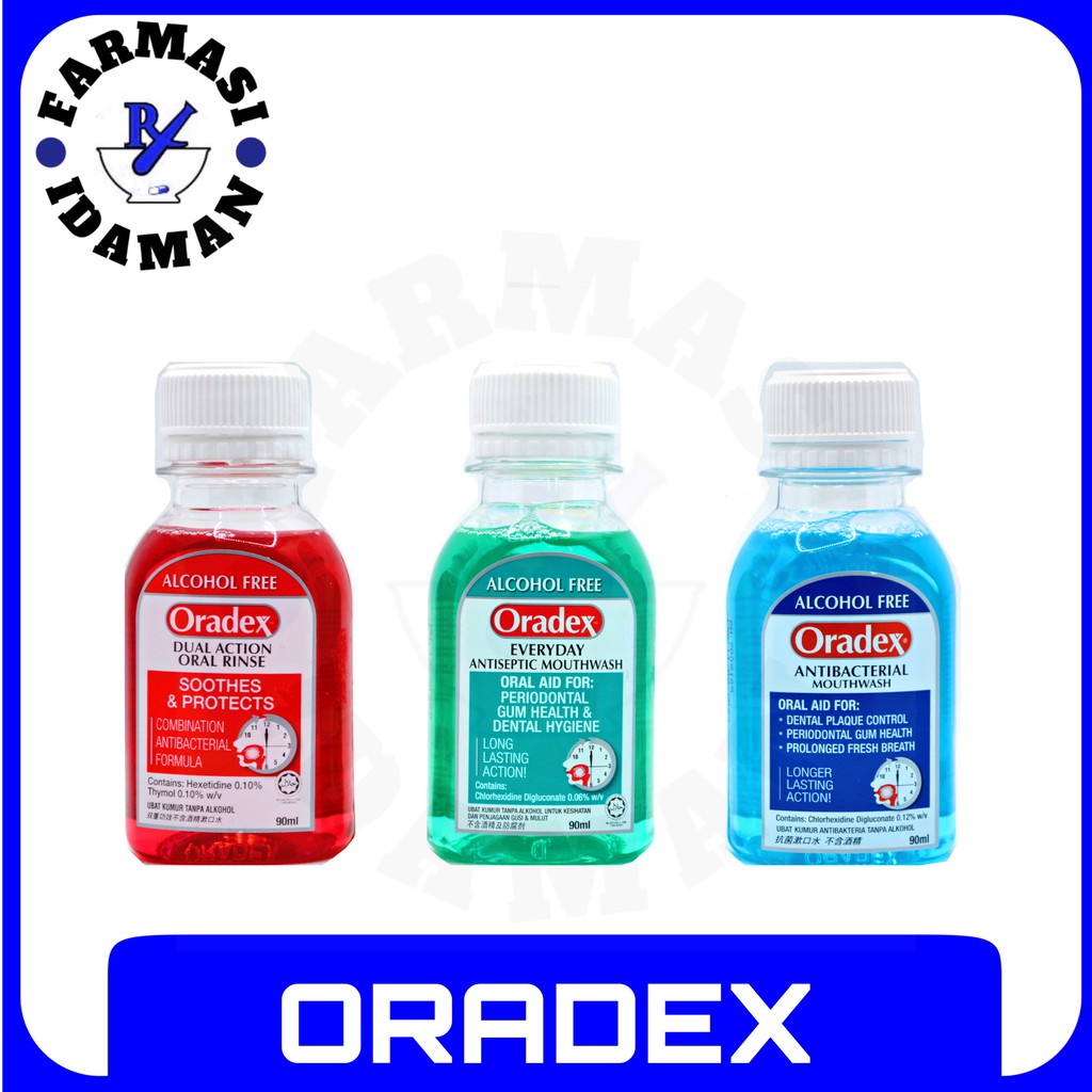 Oradex (Dual Action / Everyday / Antibacterial ) (90ml) | Shopee Malaysia