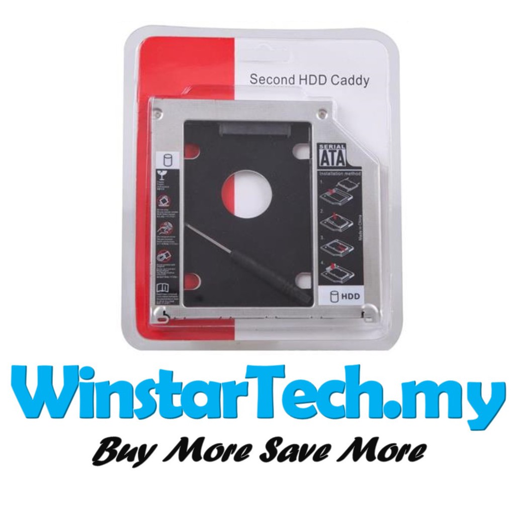SATA 3.0 2.5 inch Hard Disk HDD SSD Caddy Case Tray Laptop 9.0mm 9.5mm ...