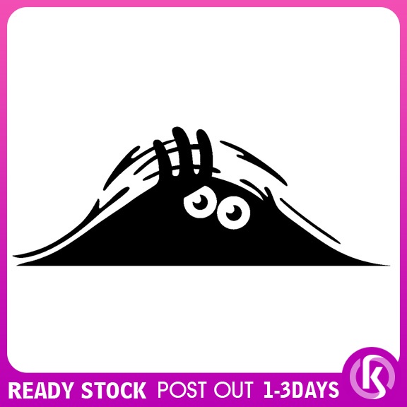 Funny Peek Car Walls Windows Sticker Graphic Vinyl Car Sticker | Shopee ...
