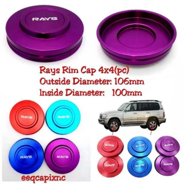 Hilux Revo 4x4 sport Rim Centre Cap Ray Wheel Rim Cap (outside diameter ...