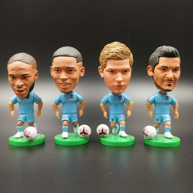 Manchester City player figures Guardiola DE Bruyne AGUERO JESUS SANE ...