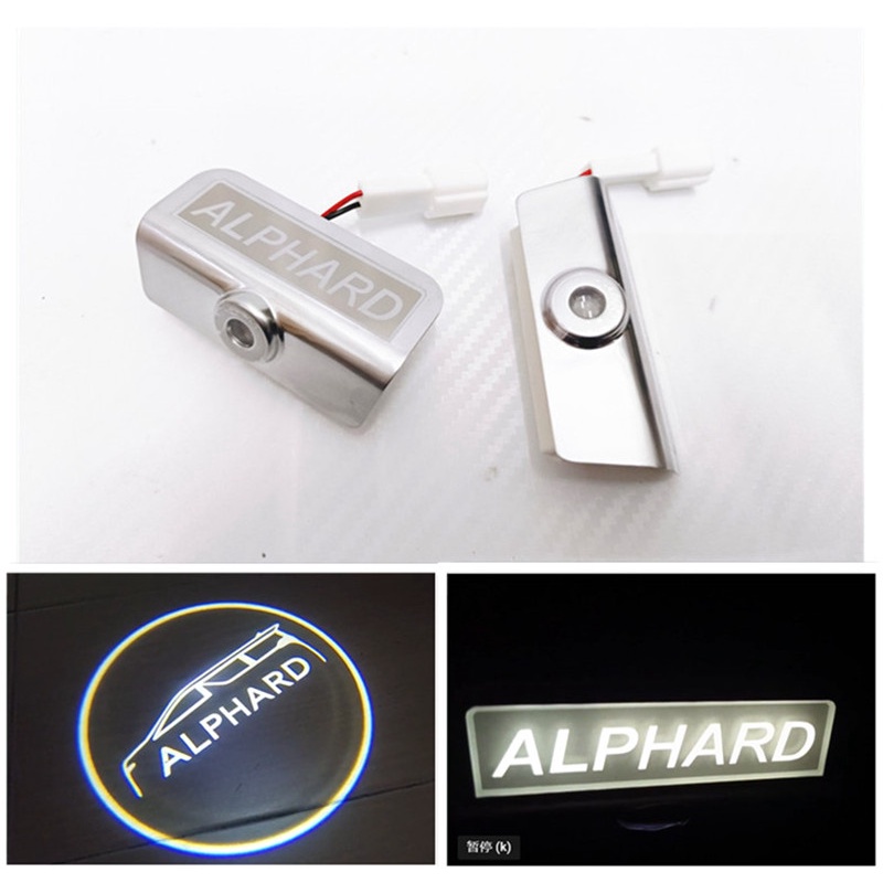 2 X TOYOTA ALPHARD Projection Welcome Light Car Door LED Logo ALPHARD ...