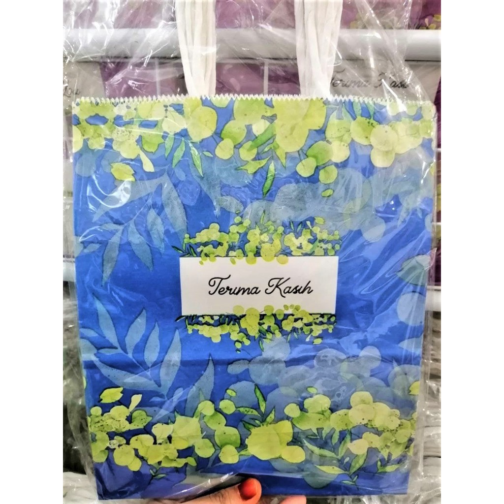 💖PAPERBAG💖FLOWER TERIMA KASIH PAPERBAG DOORGIFT BEG KERTAS TALI DAWAI ...
