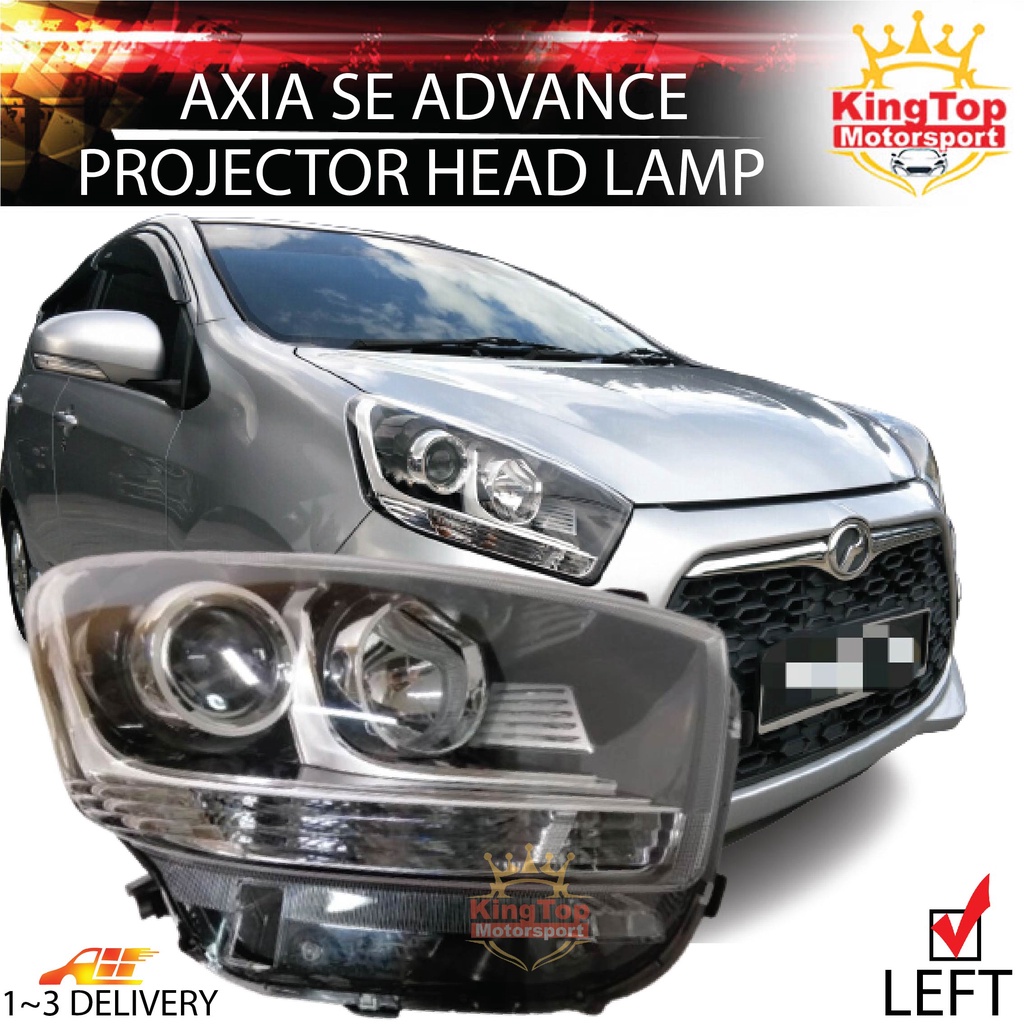 VLAND Perodua Axia SE / Advance 2014 - 2016 Projector Head lamp ...