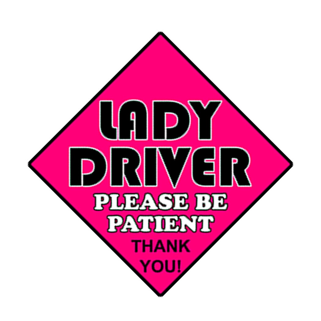 Lady Driver - Car Sticker / Bumper Sticker / Motor Sticker / Stiker ...