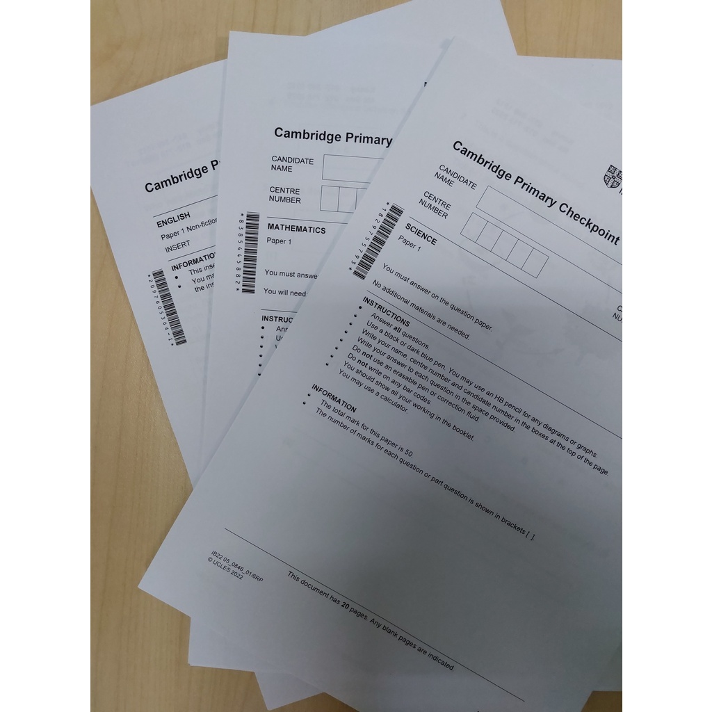 Year 6 | Year 9 | Cambridge Checkpoint Oct 2023| English | Science ...