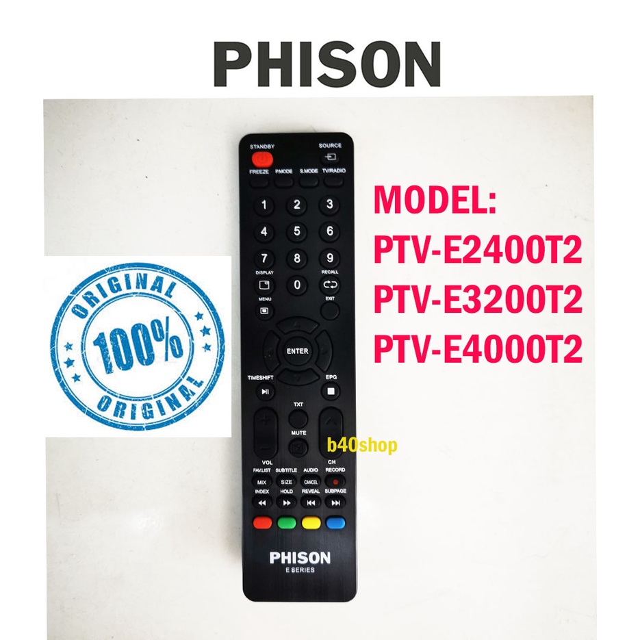 Original Phison LED TV remote control PTV-E2400T2 PTV-E3200T2 PTV ...