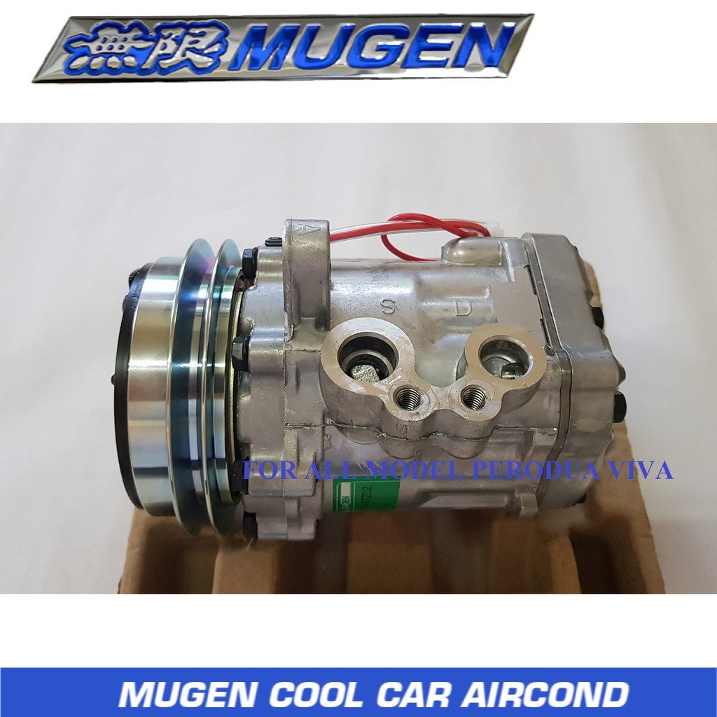 100% NEW PERODUA VIVA SANDEN AIR COND COMPRESSOR, VIVA ELITE AIRCOND ...