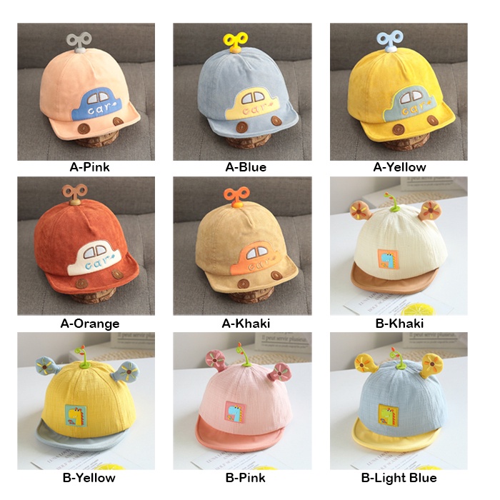 BB1045 Cute Baby Boys Girls Cotton Summer Baseball Kid's Cap With Car Cartoon (8 months - 4 YO ...